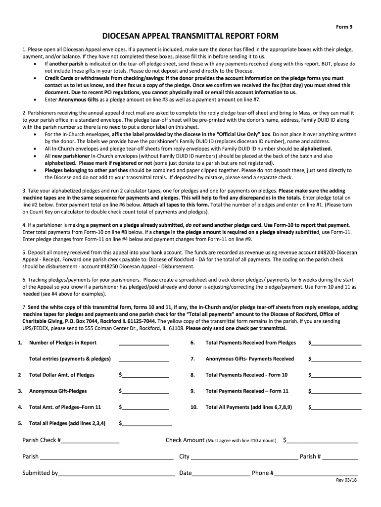 Fillable Online Form 9 dsp transmittal 2018 Fax Email Print - pdfFiller