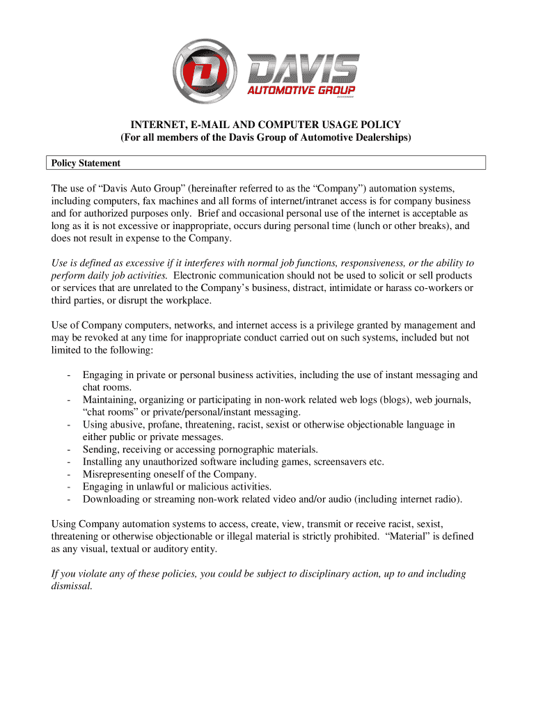 Fillable Online Don Davis Auto Group: Dodge, Chrysler, Jeep, Ram, Ford ...