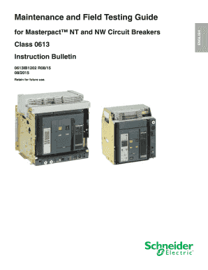 Fillable Online Maintenance Guide for Masterpact NT and NW Circuit ...