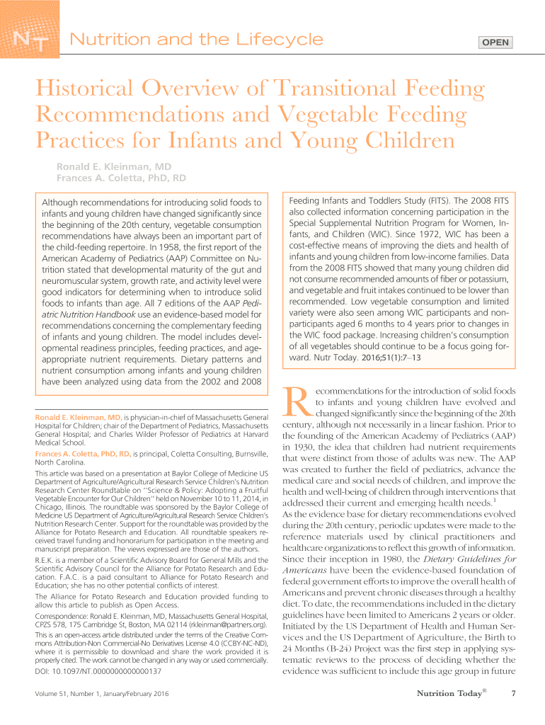 Fillable Online PDF Feeding Guidelines For Infants And Young Toddlers Fillable Online PDF Feeding Guidelines For Infants And Young Toddlers