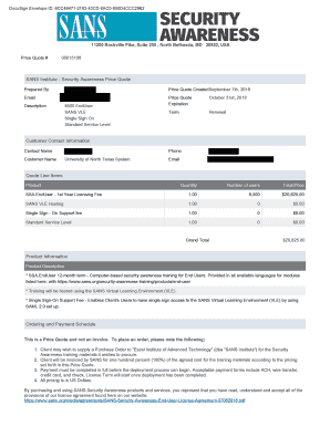 Fillable Online please-docu-sign-unt-system-po-8594-the-sans-institute ...
