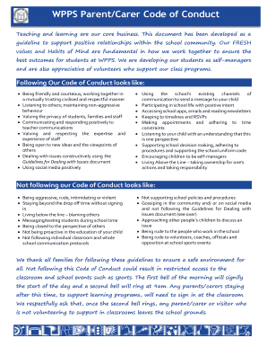 Fillable Online Consultation on common guidelines and Code of conduct ...