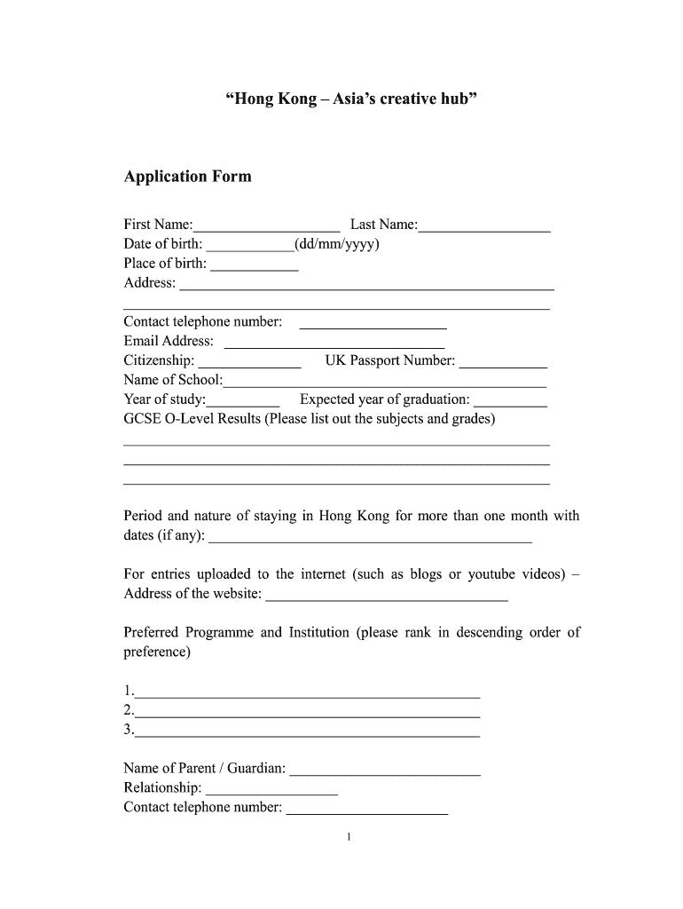 Fillable Online nireland britishcouncil Hong KongAsias creative hub ...