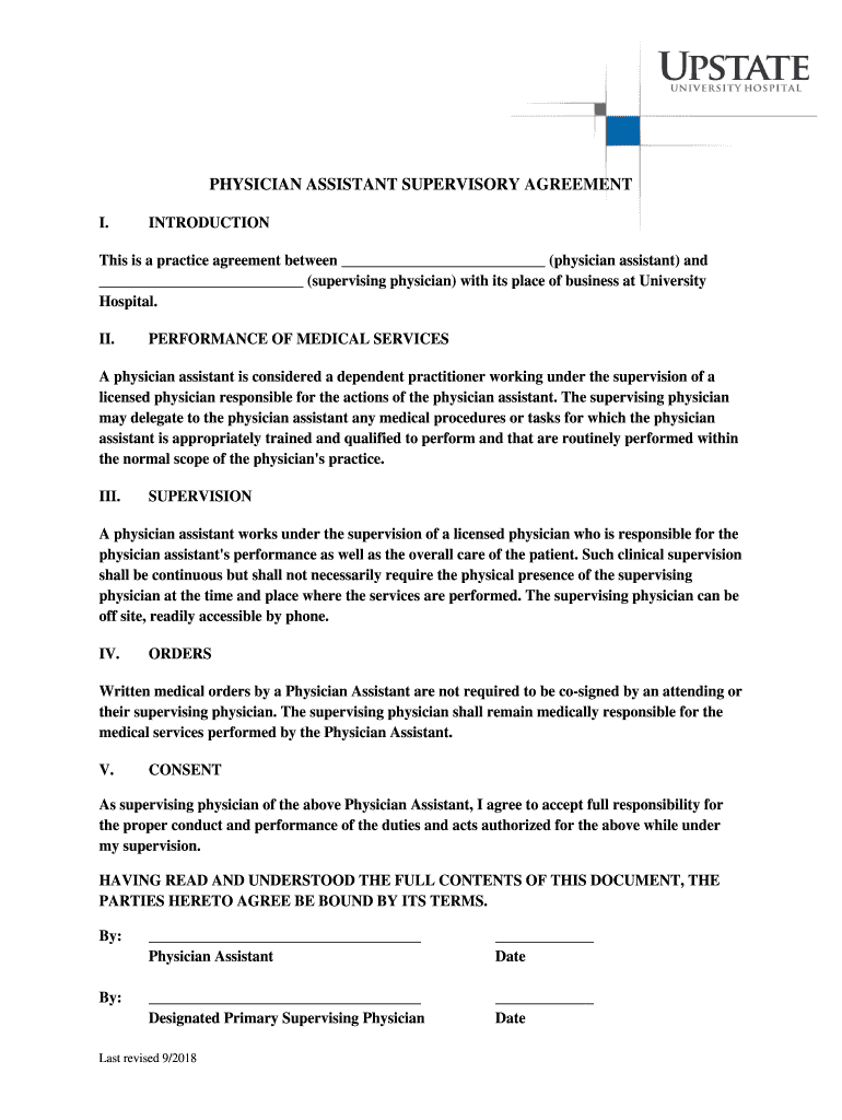 Fillable Online Collaborative Practice Agreement - UNC School of ...