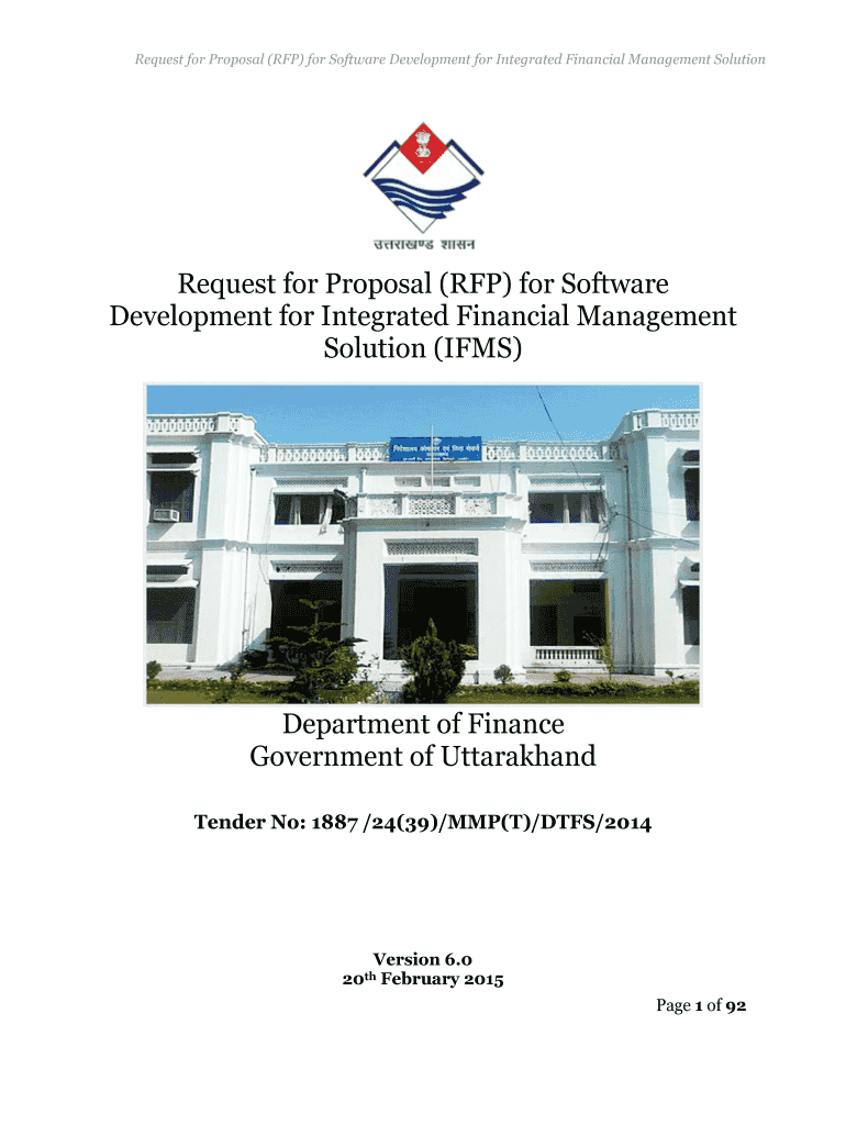 Fillable Online How to Write An RFP and RFP Template for Software ...