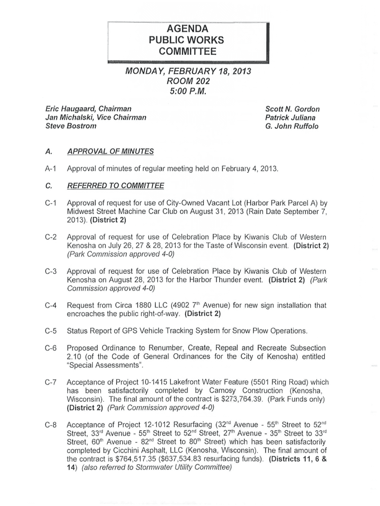 Fillable Online Eric Haugaard, Chairman Fax Email Print - pdfFiller