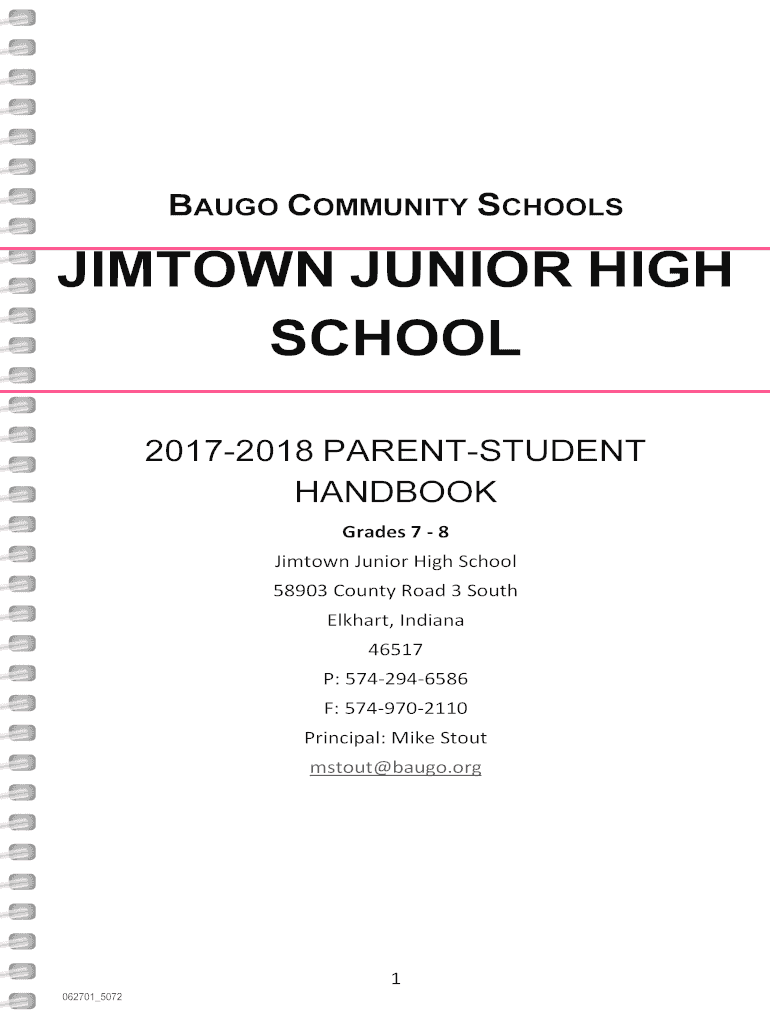 Fillable Online Baugo Community SchoolInstilling Community Values ...