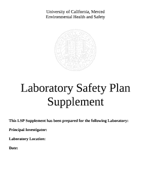 Lab Safety Plan - Environmental Health & Safety - UC Merced Doc ...
