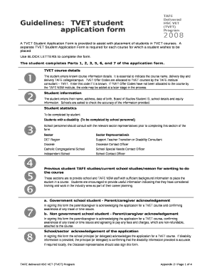 TVET Guidelines - NSW Department of Education Doc Template | pdfFiller