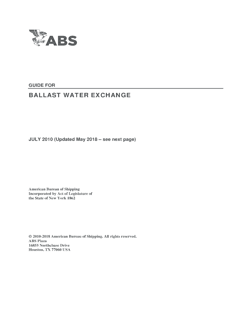 Fillable Online ww2 eagle ballast water exchange - American Bureau of Shipping Fax Email Print ...