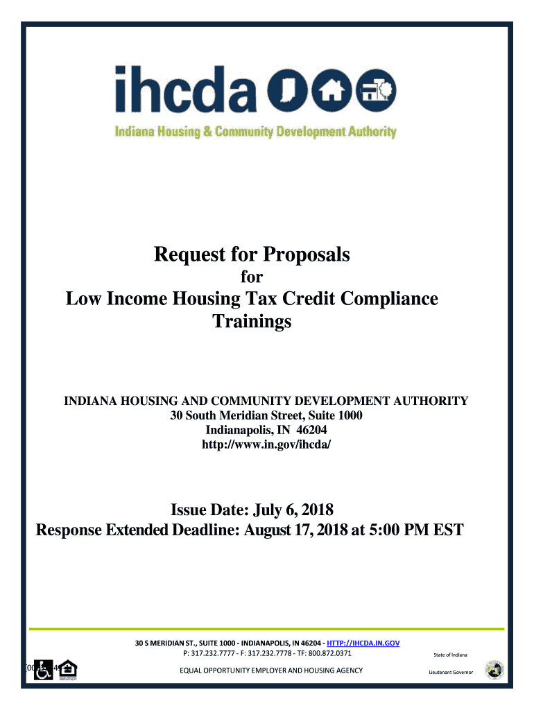 Fillable Online THIRD DRAFT Modular Housing Pilot Program RFQ ... - IN ...