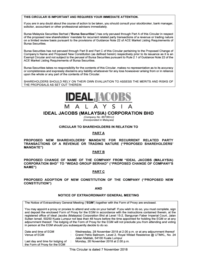 Fillable Online IDEAL JACOBS (MALAYSIA) CORPORATION BHD Fax Email Print ...
