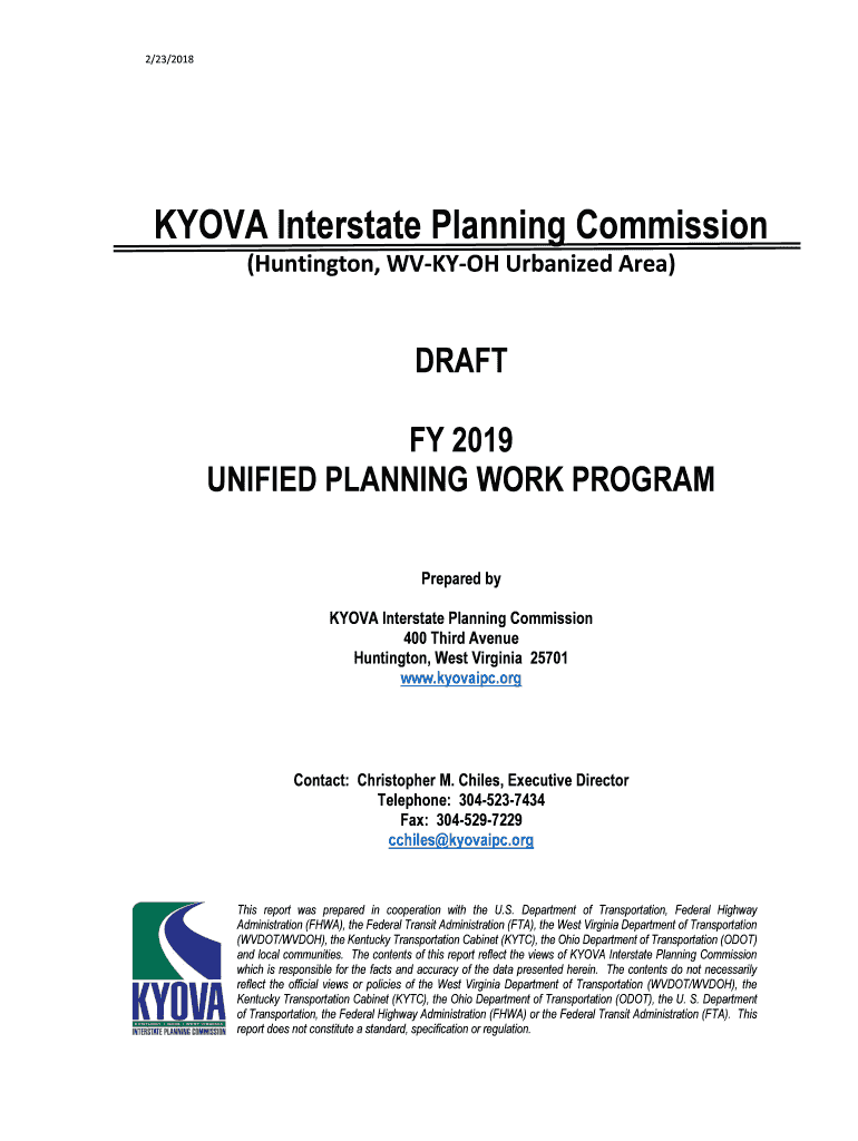 Fillable Online KYOVA Interstate Planning Commission (Huntington, WV-KY ...