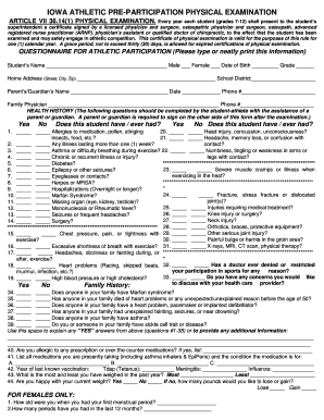 Fillable Online lchs lewiscentral ATHLETIC PRE-PARTICIPATION PHYSICAL ...