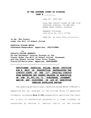 Fillable Online Civil - Eleventh Judicial Circuit of Florida Fax Email ...