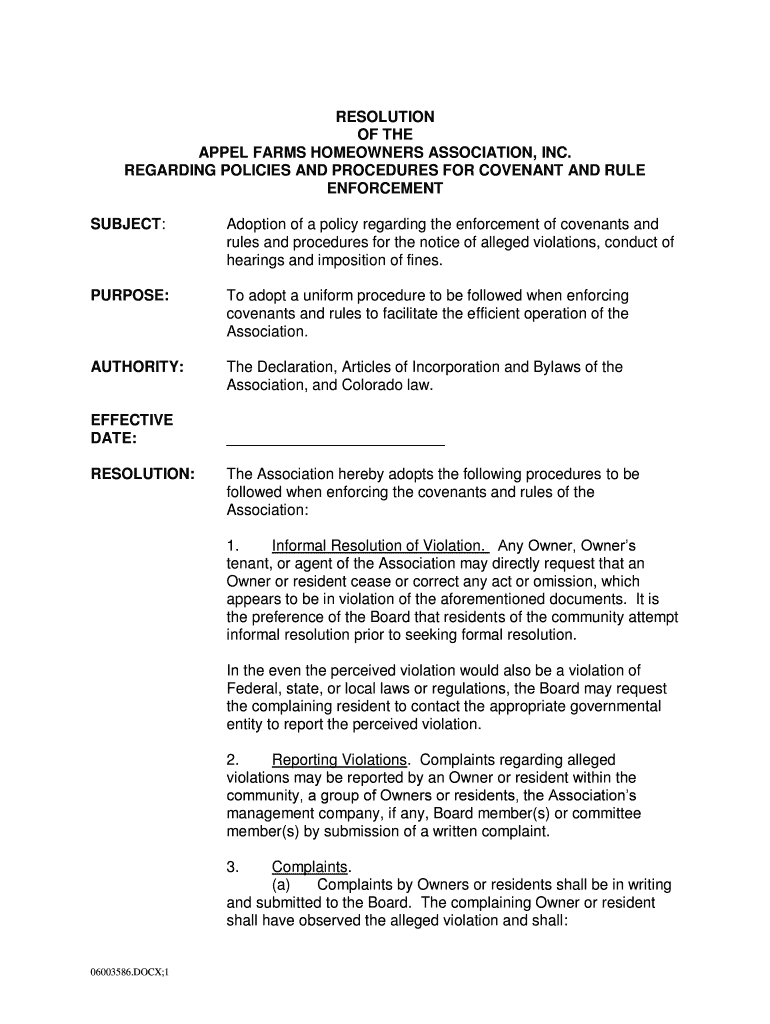 Sample Letter Of Homeowners Association Violation Another Kind Fill 