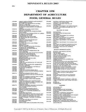 Fillable Online 1550 - MN Rules Chapter - Revisor of Statutes Fax Email ...