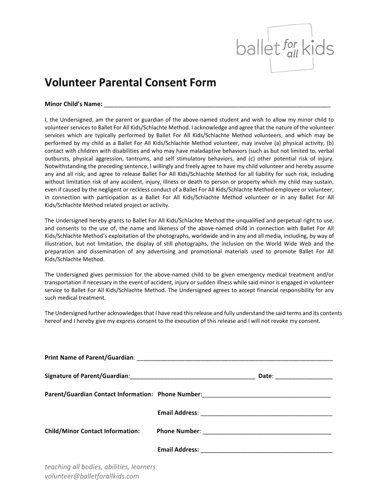 Fillable Online Volunteer Package Check List - Move a Child Higher Fax Email Print - pdfFiller