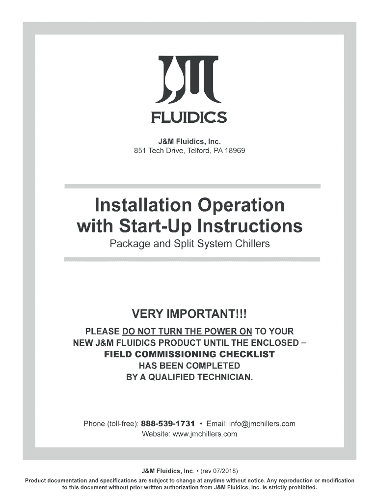 Fillable Online J&M Fluidics Process Chiller Parts and Service Fax ...