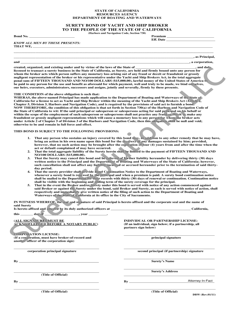 Fillable Online Yacht and Ship Broker Licensing - State of California ...