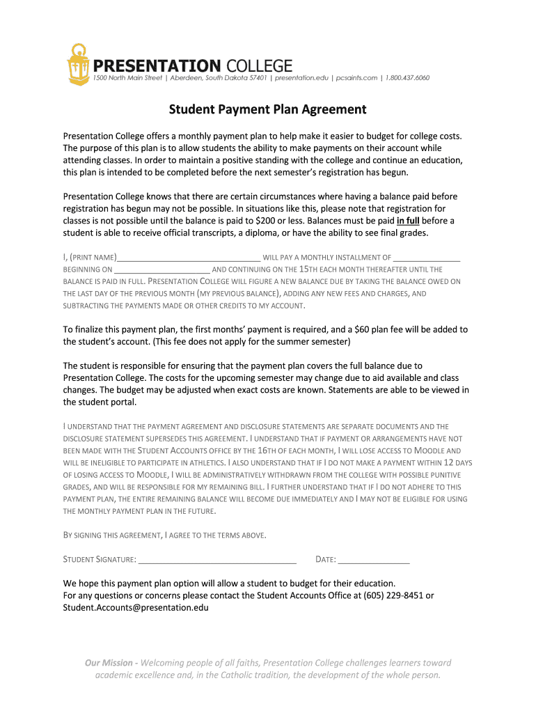 Fillable Online Online Colleges That Offer Monthly Tuition Payment ...