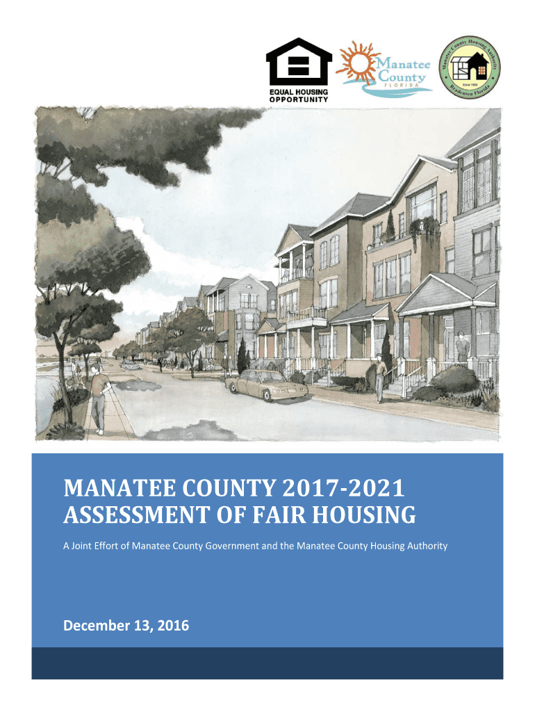Fillable Online Manatee County Assessment of Fair Housing Plan Adopted ...