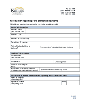 Fillable Online Medical Representative Authorization Form - KDHE Fax ...