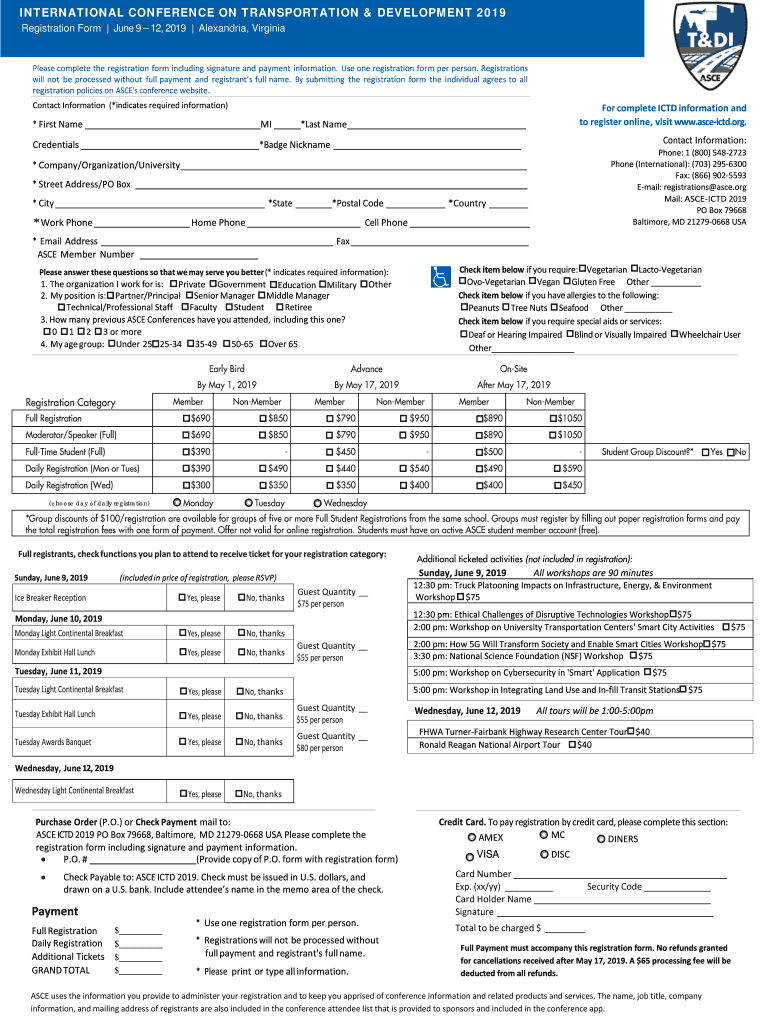 Fillable Online Download the Paper Registration Form (PDF) - ASCE ...