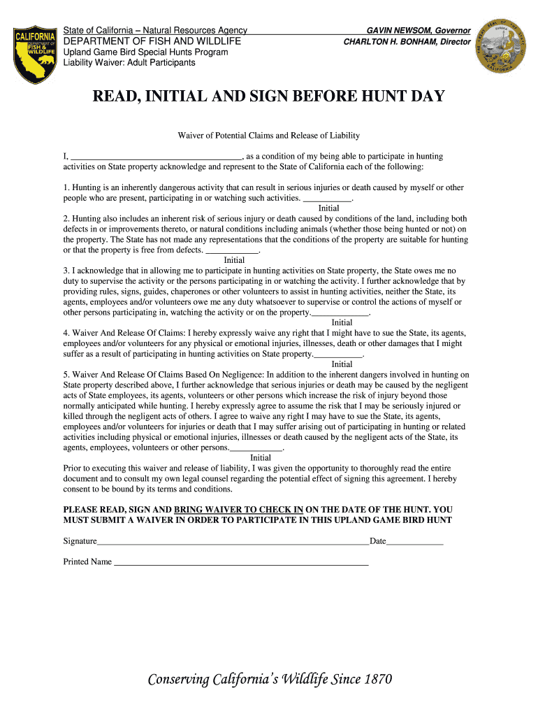 Fillable Online CDFW Letterhead Template - Formatted - State of ...