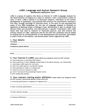 Fillable Online Language Analysis for the Determination of Origin (LADO ...