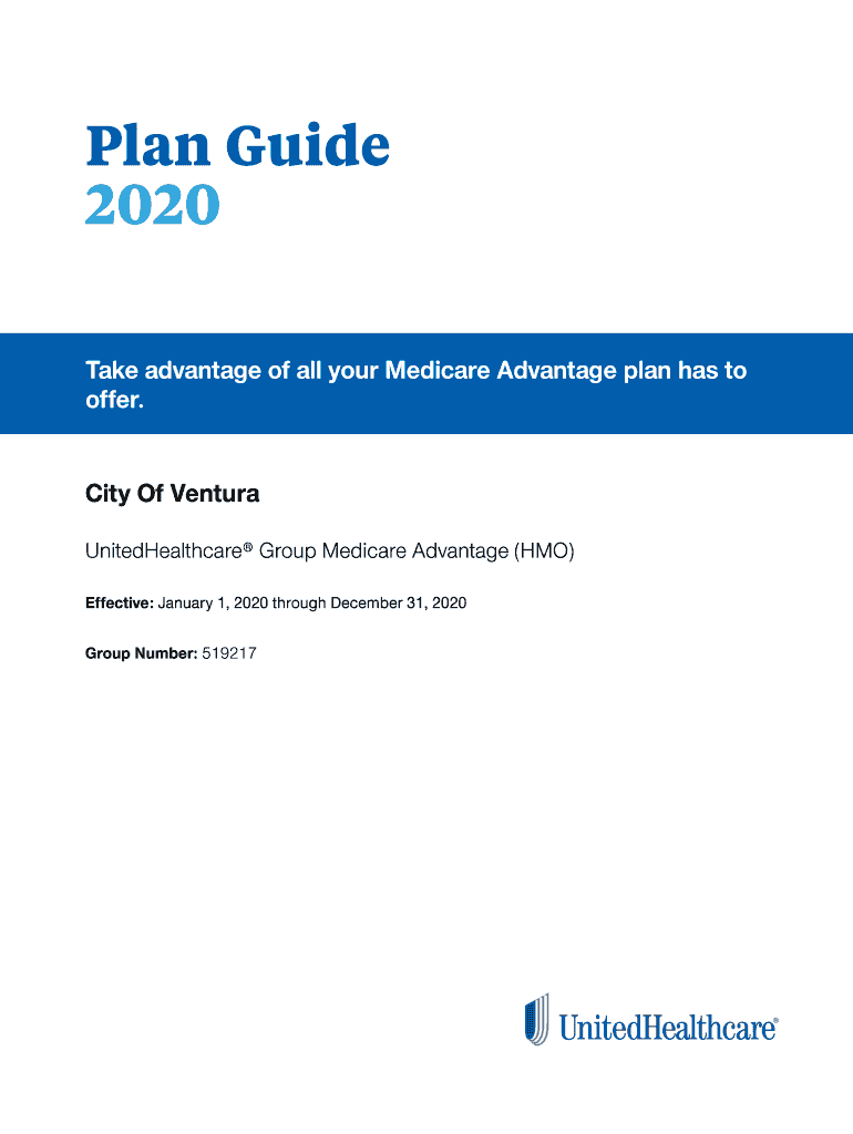 Fillable Online UnitedHealthcare Medicare Advantage 2020 Plan Guide Fax ...