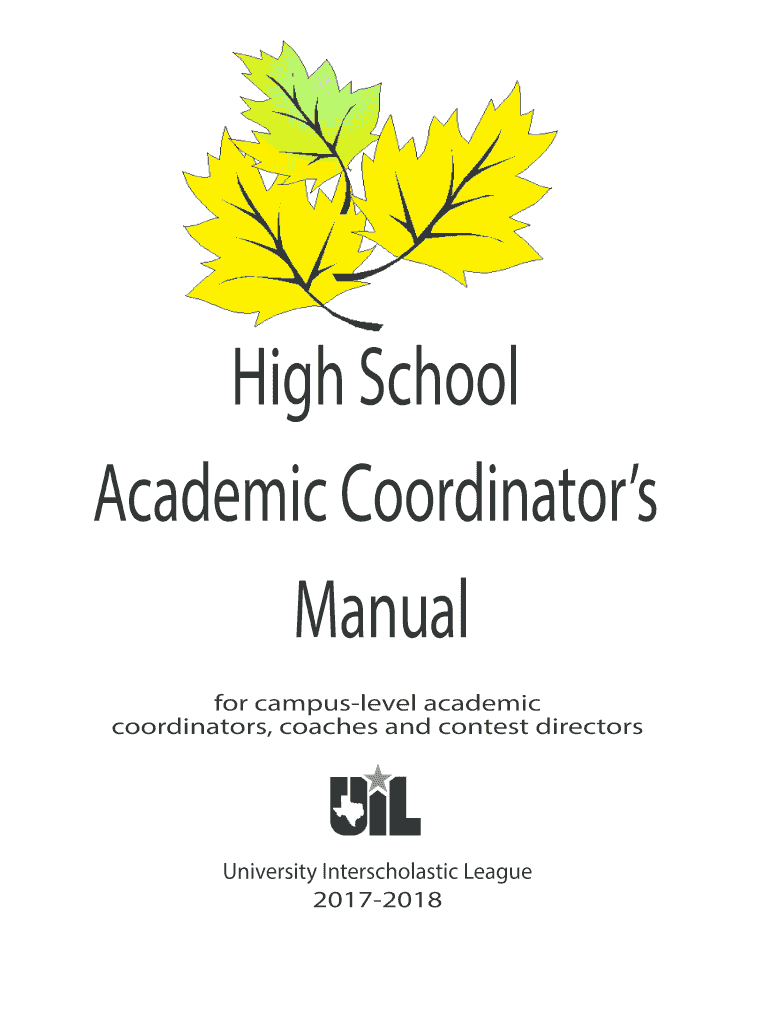 Fillable Online Academic Coordinator ResourcesUniversity Interscholastic ... Fax Email Print ...