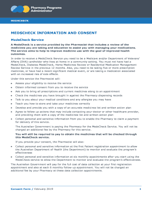 Fillable Online Uptake of the MedsCheck annual medication review ...