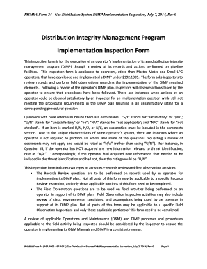 Fillable Online puc sd DIMP Inspection Form for 192.1005 Operators - PA ...