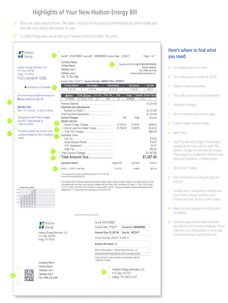 Fillable Online Hudson Energy - Electricity, Natural Gas, and Green ...