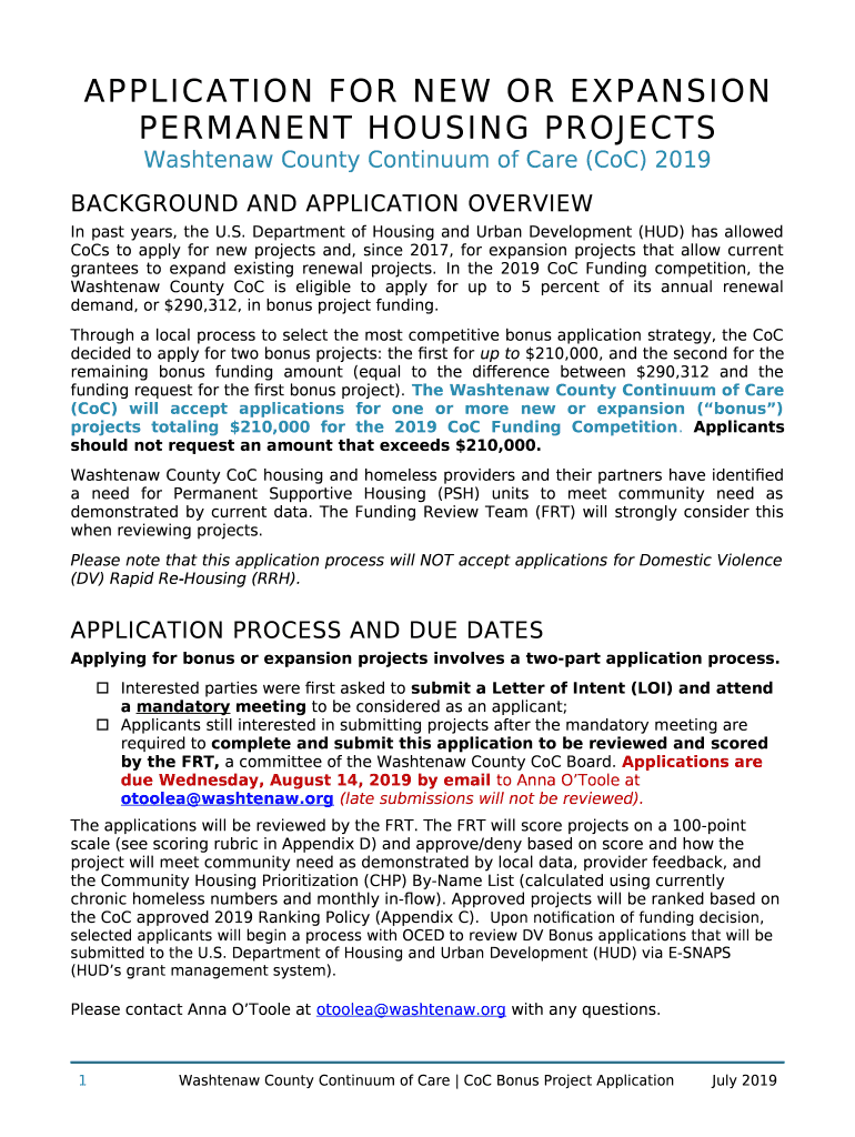 Continuum of Care (CoC) Homeless Assistance Program ... Doc Template ...