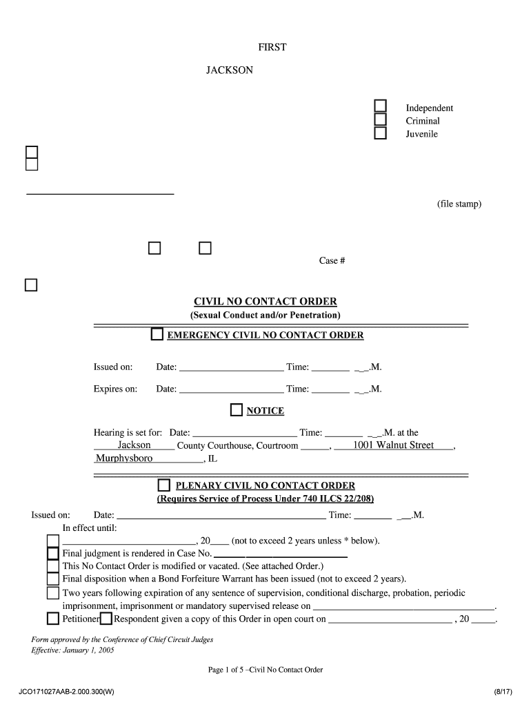 Fillable Online circuitclerk co jackson il Civil Cover Sheet ...