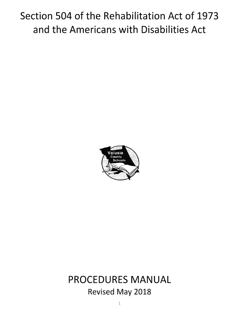 Fillable Online Section 504 of the Rehabilitation Act of 1973 and the ...