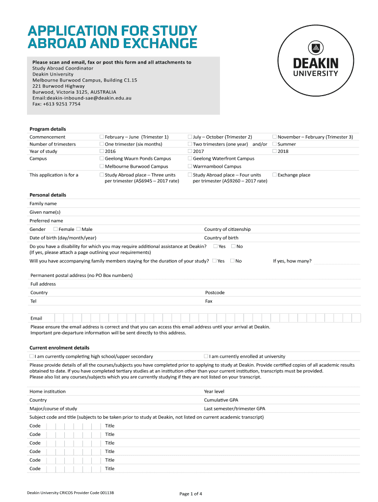 Fillable Online Fillable Online hunter cuny APPLICATION FOR STUDY ...