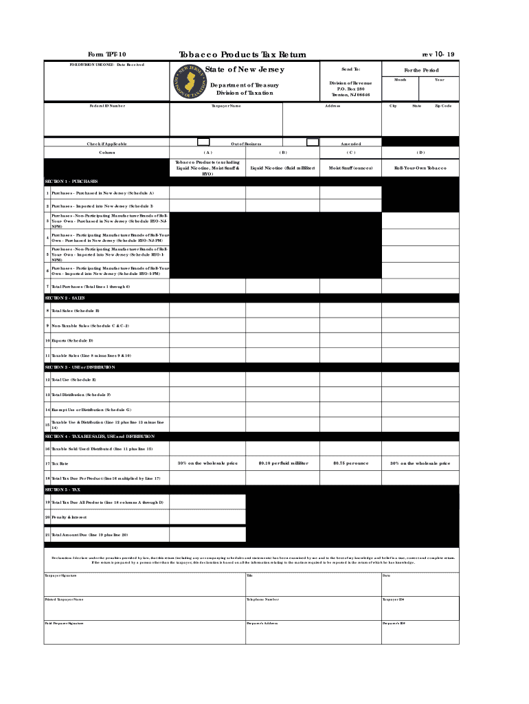 Tpt 10 form: Fill out & sign online | DocHub
