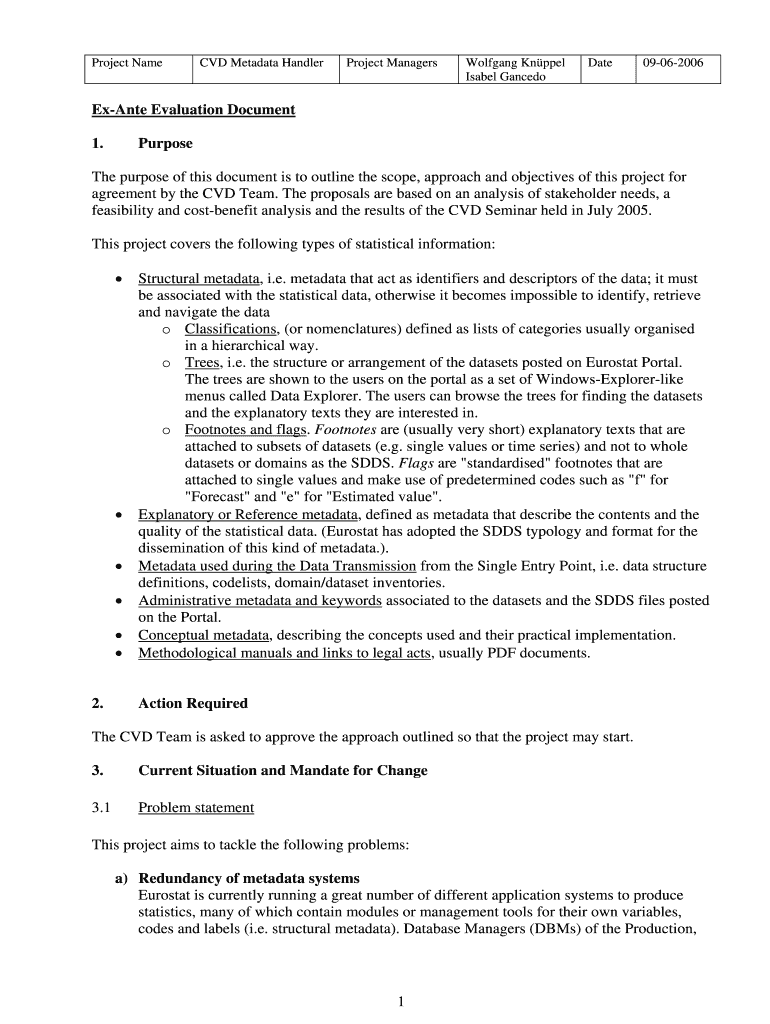 Fillable Online ec europa TEMPLATE 1 - Scoping Document Fax Email Print ...