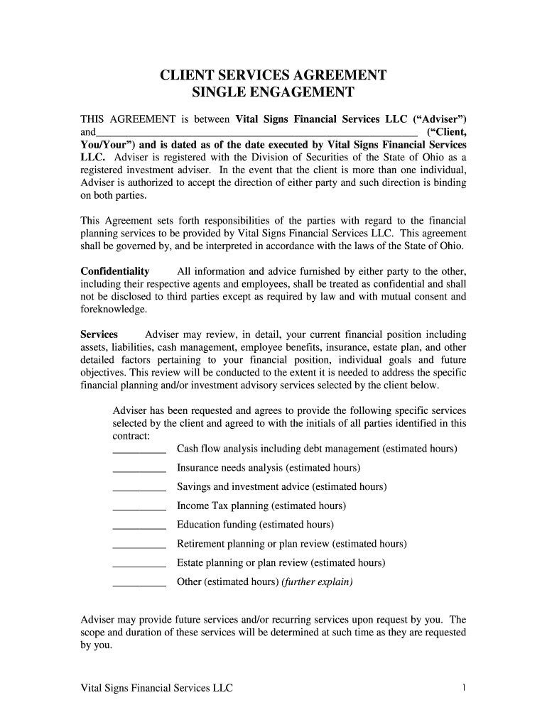 Fillable Online Sample Engagement Letter For Consulting Services Fax ...