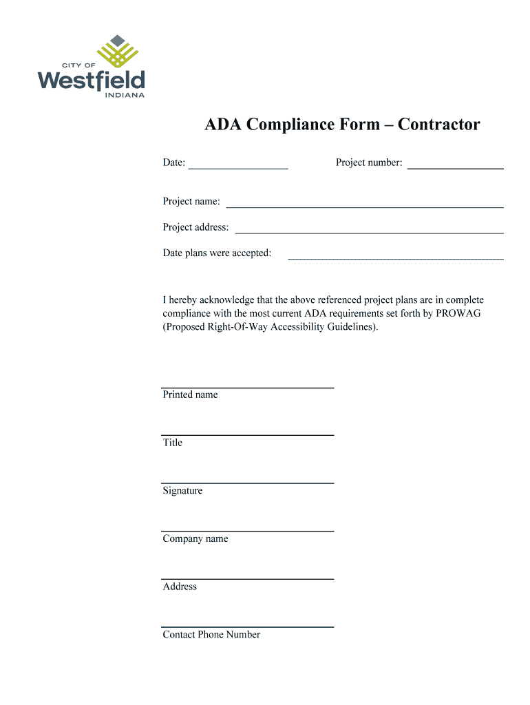 Fillable Online ADA Project Submittal Form - Nashville.gov Fax Email ...
