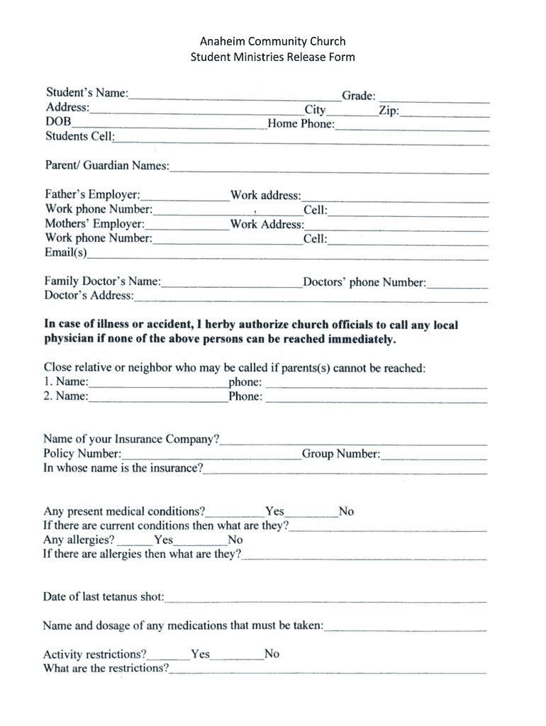 Fillable Online application instructions - Blessed International ...