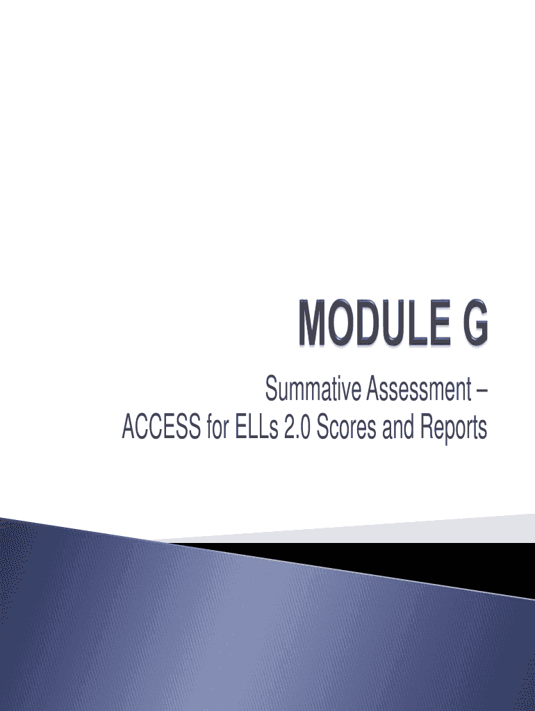 Fillable Online ACCESS for ELLs 2.0 Interpretive Guide for Score ...