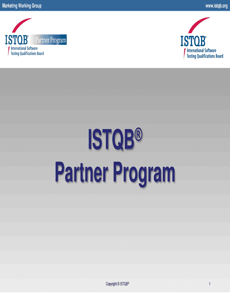 Fillable Online ISTQBPartner Program Information Sheet Fax Email Print ...