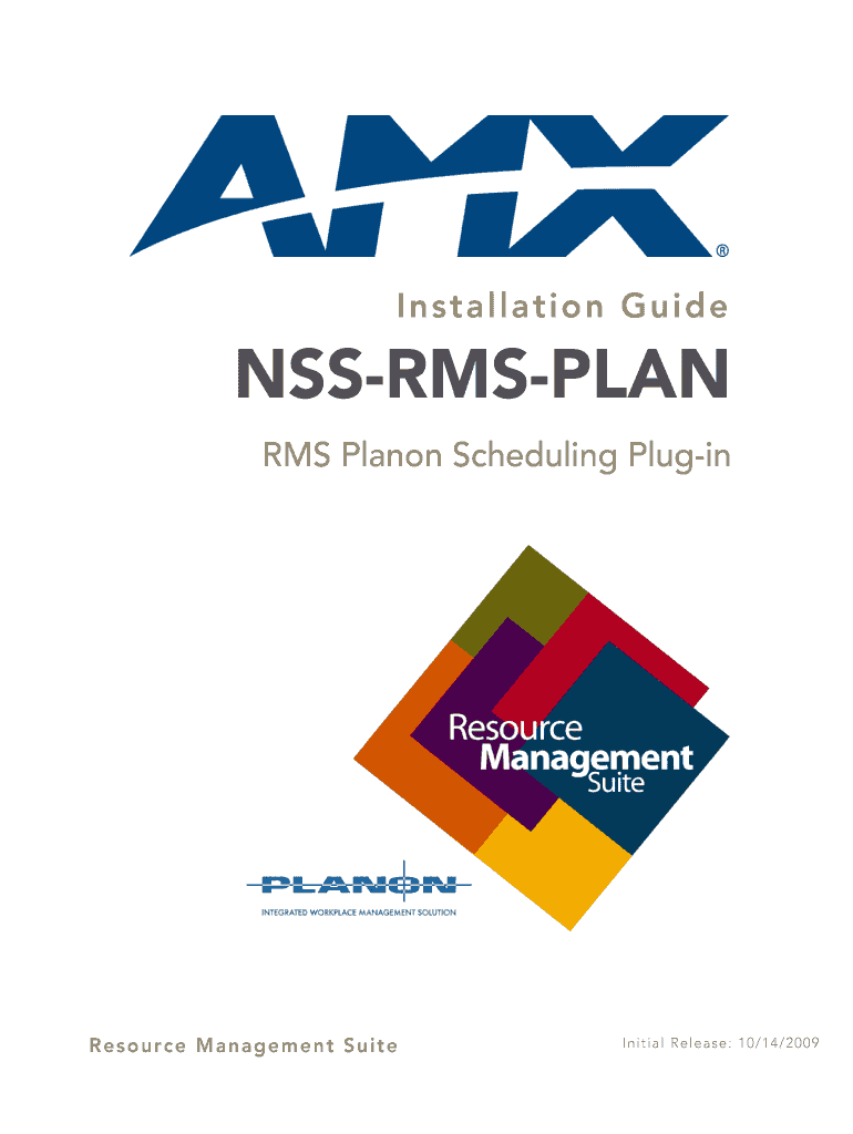 Fillable Online Installation Guide - NSS-RMS-PLAN Planon Scheduling ...