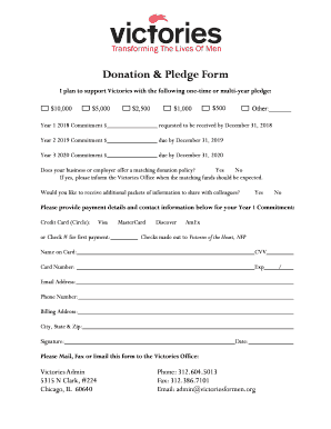 Fillable Online Multi Year Pledge Form.pub Fax Email Print - pdfFiller