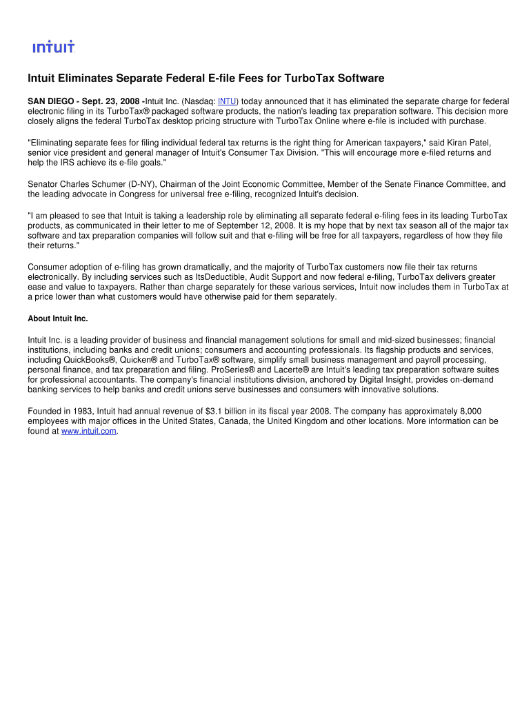 Fillable Online TurboTax Official Site: File Taxes Online, Tax Filing ...