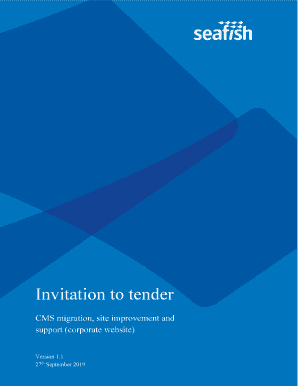 Fillable Online Invitation to Tender for Provision of Migration and ...